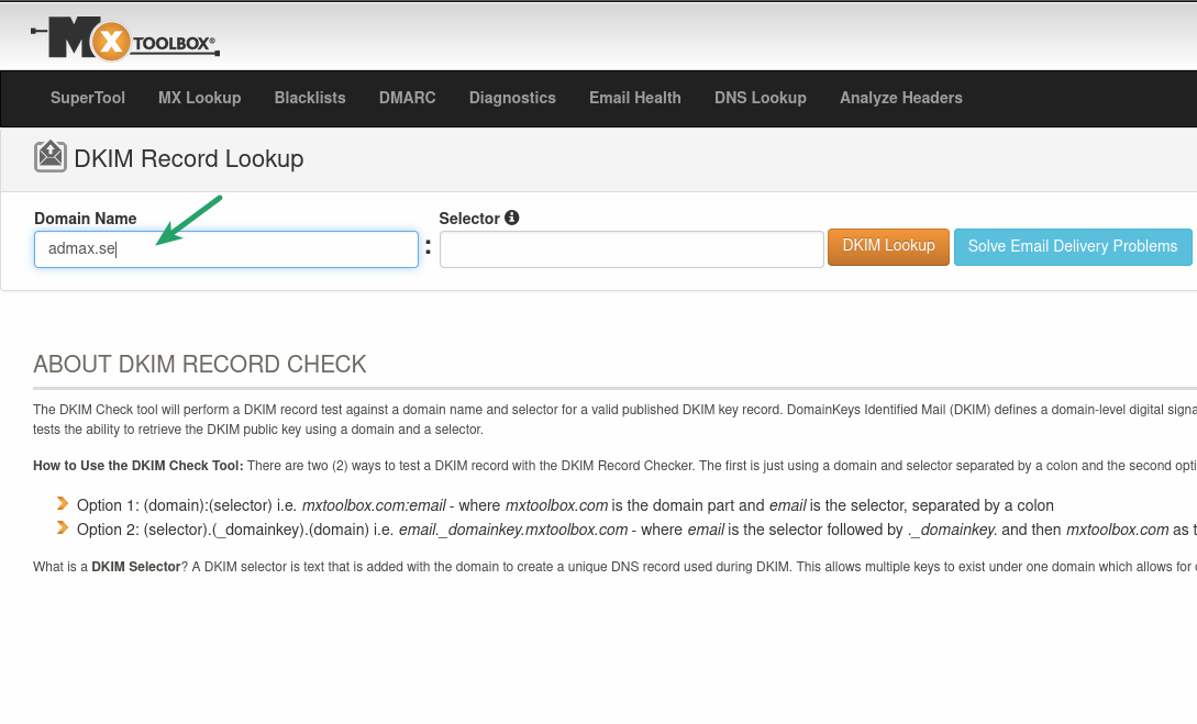 Kort guide till DKIM - Admax Webbhotell